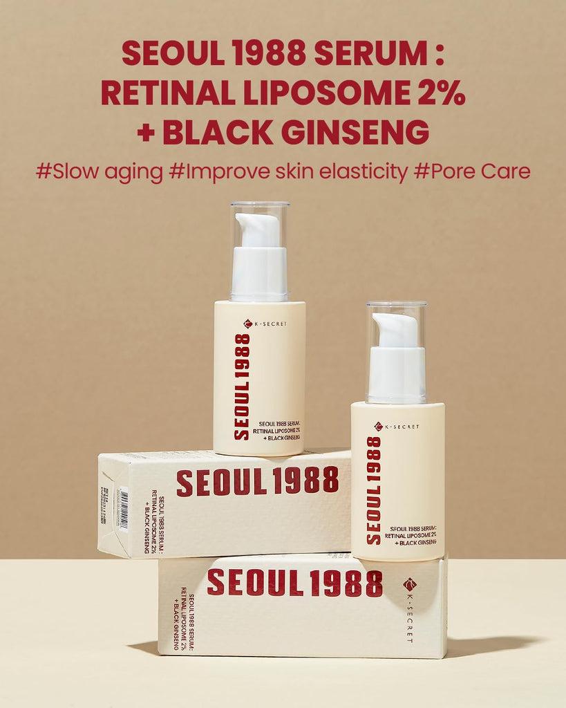 K-SECRET SEOUL 1988 Serum : Retinal Liposome 2% + Black Ginseng 30ml
