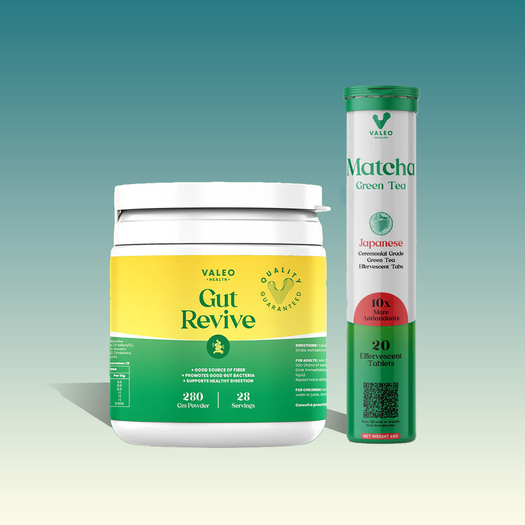 Buy Valeo Berberine+ 90 Capsules & Valeo Japanese Matcha Green Tea 20 Effervescent Tablets Online